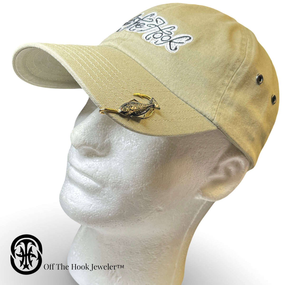 HALIBUT HOOKIT© Hat Hook - Fishing Hat Clip – Off The Hook Jeweler, LLC